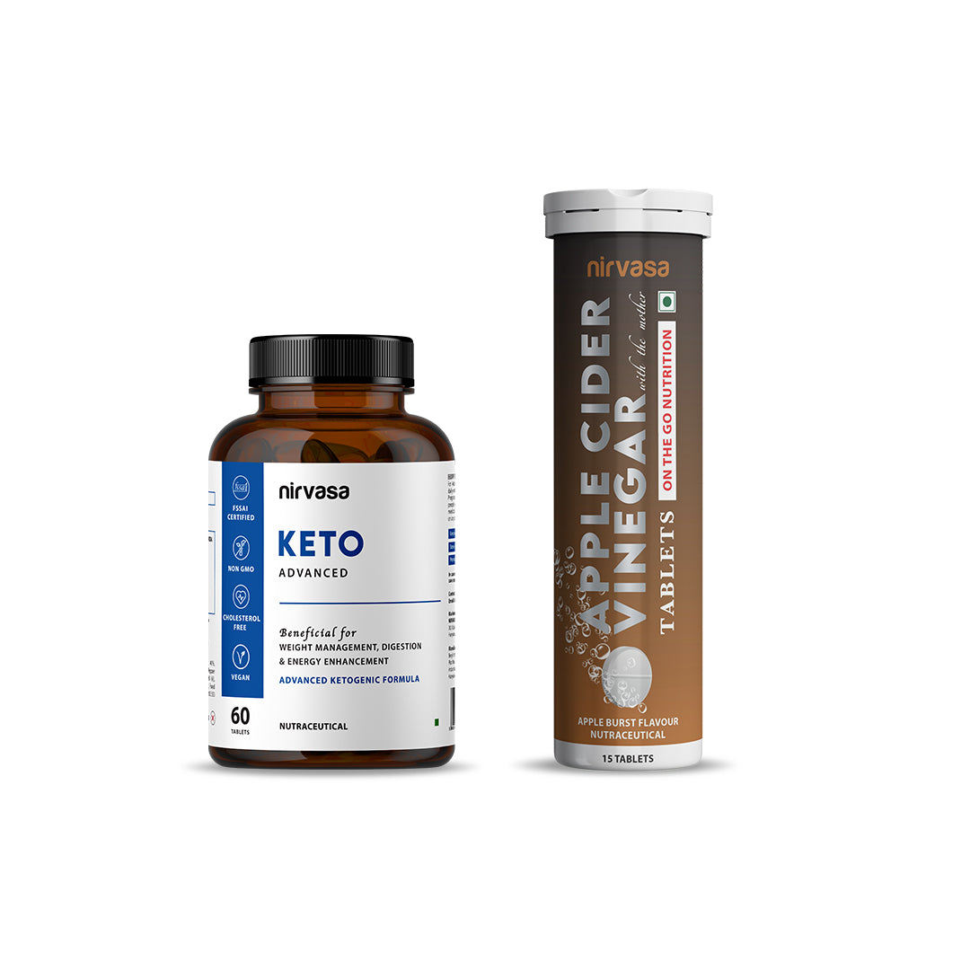 KETO Tablets & ACV Effervescent Tablets Combo – Ishqara